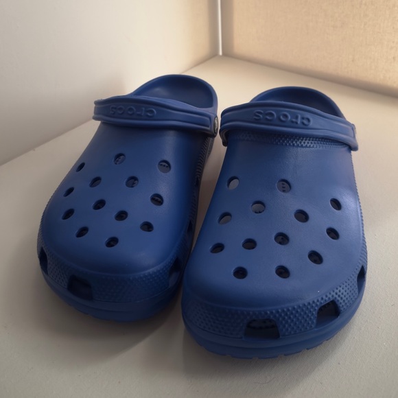 CROCS | Shoes | Crocs Blue Water Shoes With Perforated Design | Poshmark